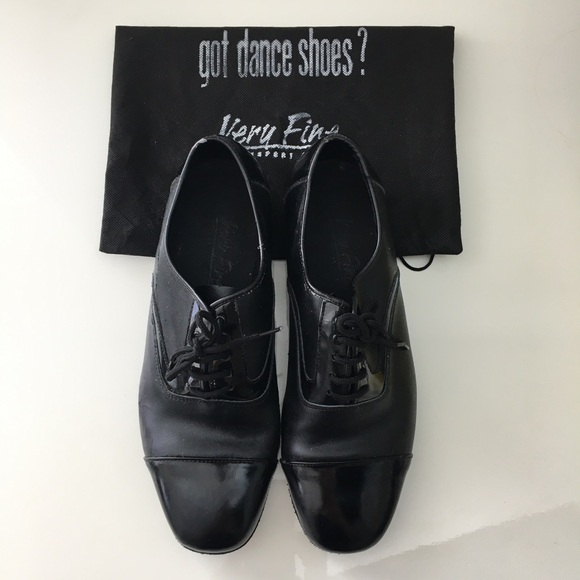 Very Fine | Shoes | Very Fine Womens 9 Dance Sport Shoes Black Leather ...